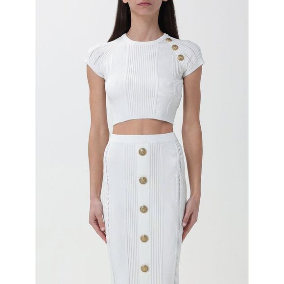 Balmain | Sweaters | Balmain Top Woman White | Poshmark